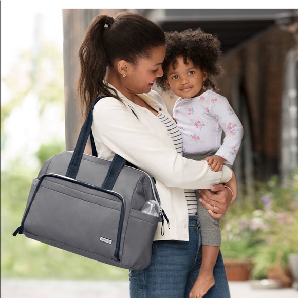 Skip Hop | Bags | Skip Hop Mainframe Wide Open Diaper Satchel Slate ...